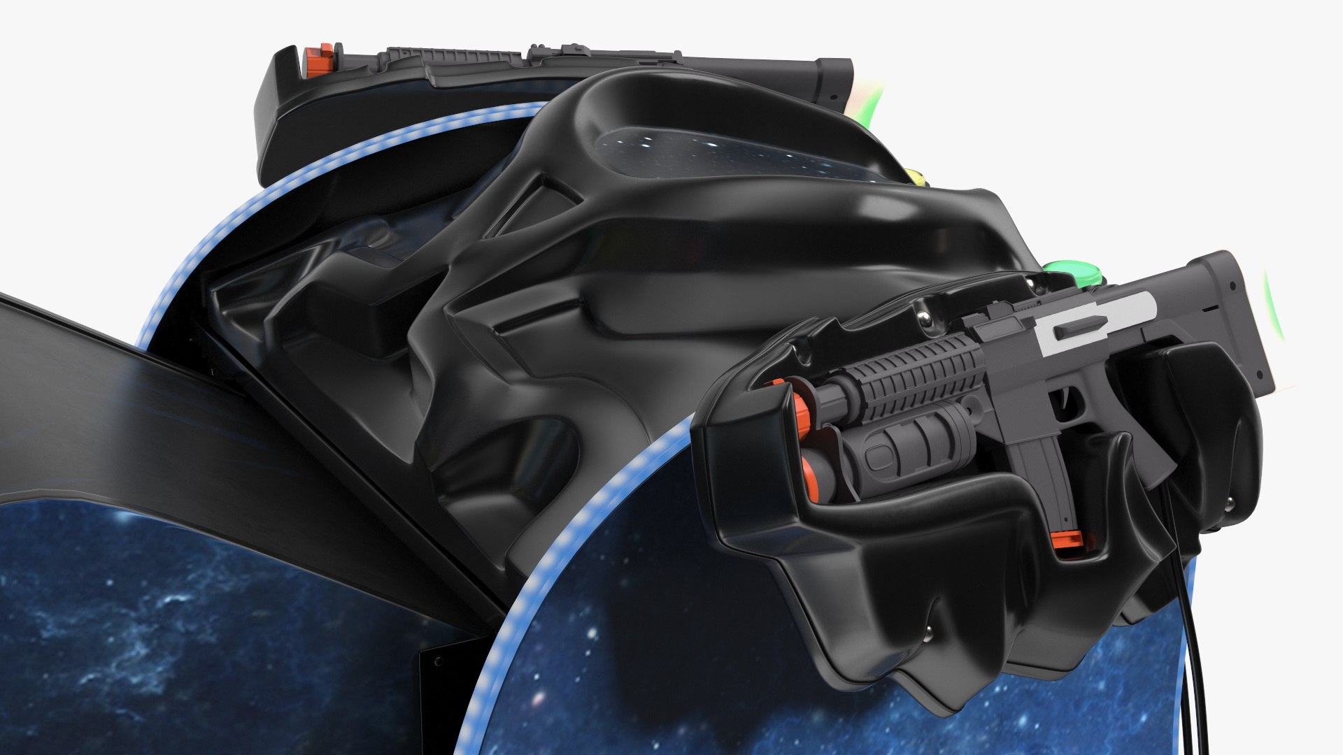 Cosmic Arcade Game Machine On State Rigged 3D Model - TurboSquid 2112862