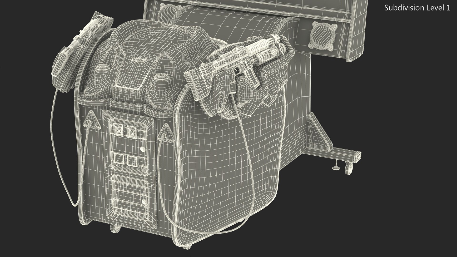 Cosmic Arcade Game Machine On State Rigged 3D model - TurboSquid 2112862