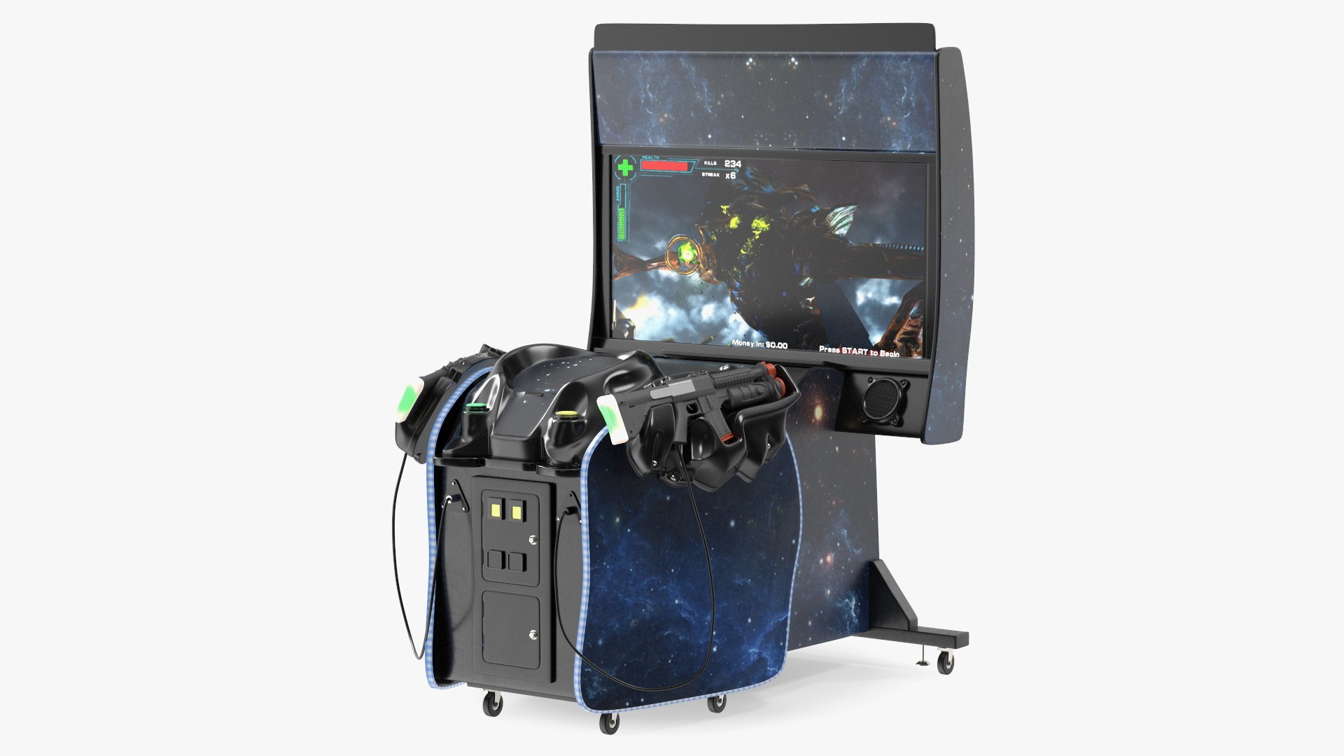 Cosmic Arcade Game Machine On State Rigged 3D model - TurboSquid 2112862