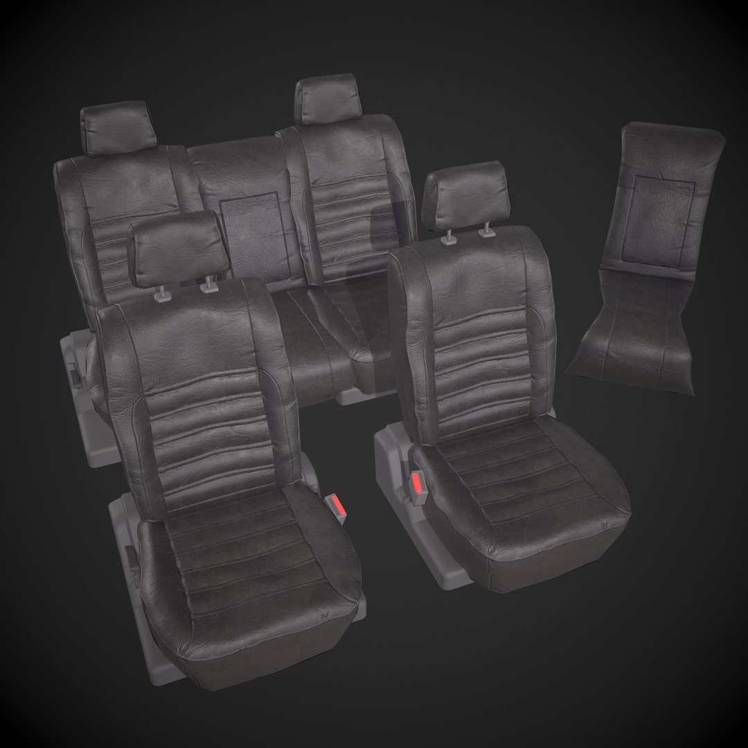 Modular Car Seats Set 3D Model - TurboSquid 2120272