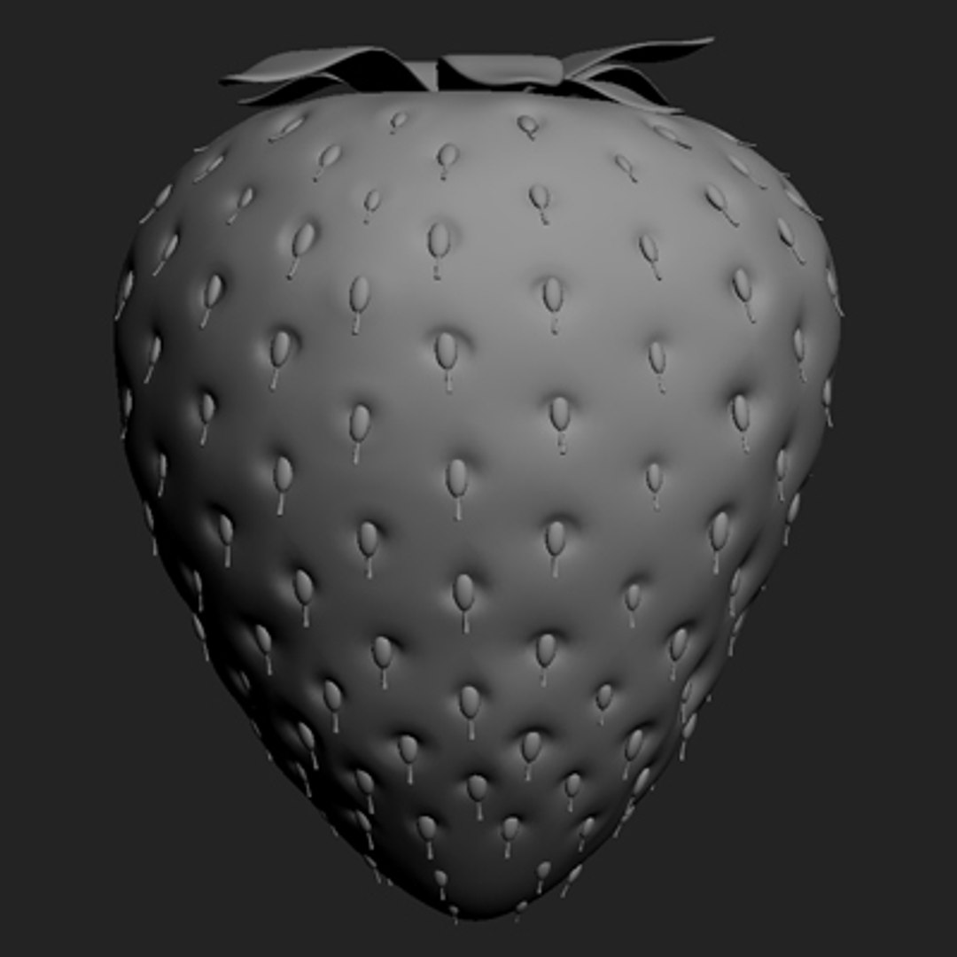 3ds Max Strawberry Berry