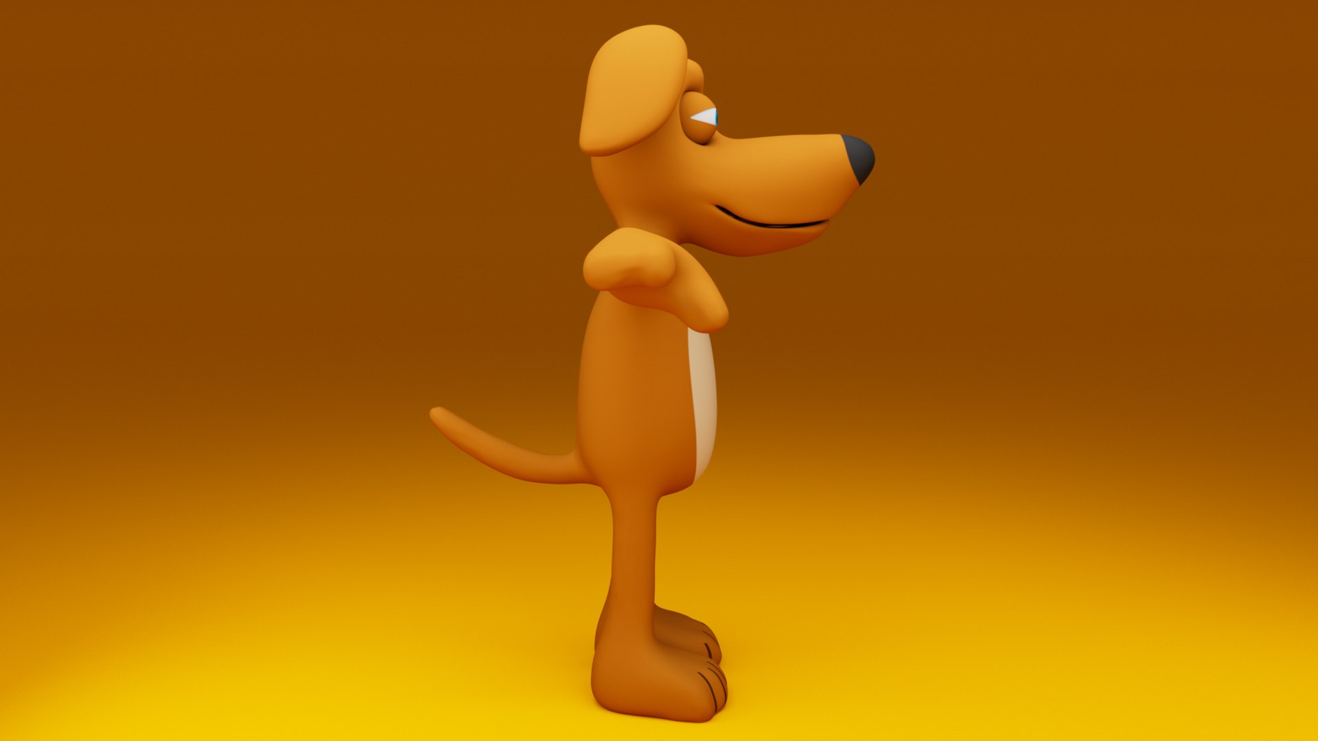 3D Stylized Cartoon Anthropomorphic Dog 3D Model - TurboSquid 2201310