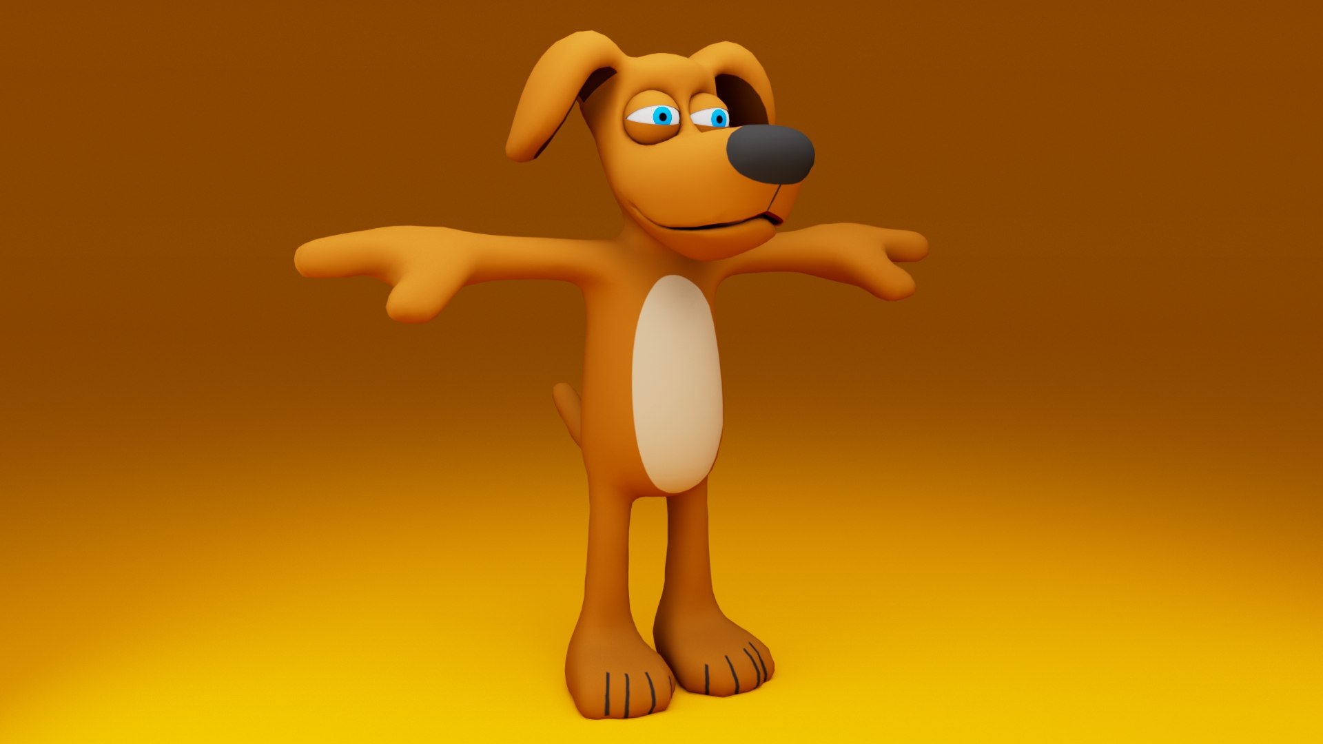 3D Stylized Cartoon Anthropomorphic Dog 3D Model - TurboSquid 2201310