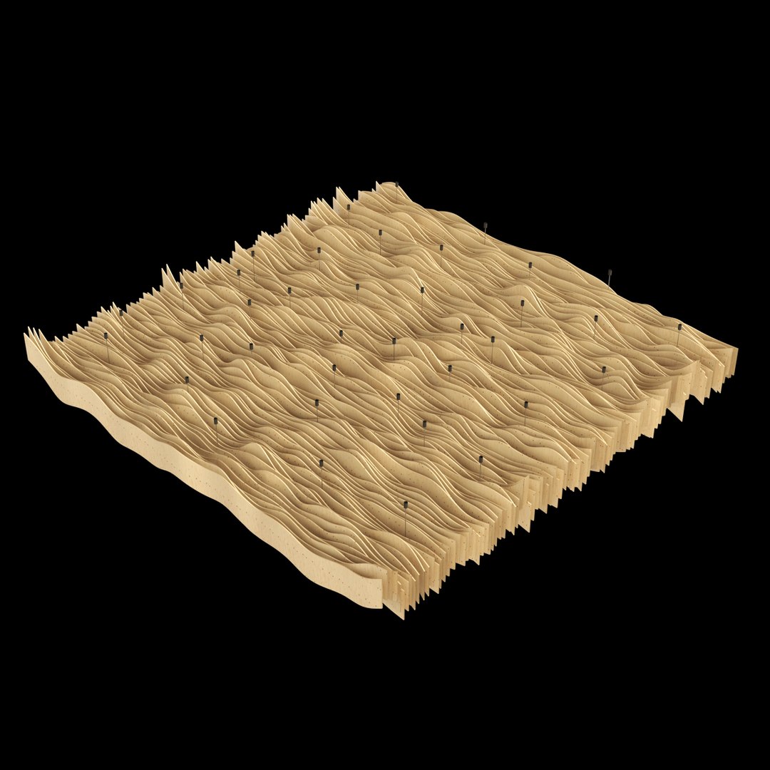 Parametric wood ceiling 3D model - TurboSquid 1489186