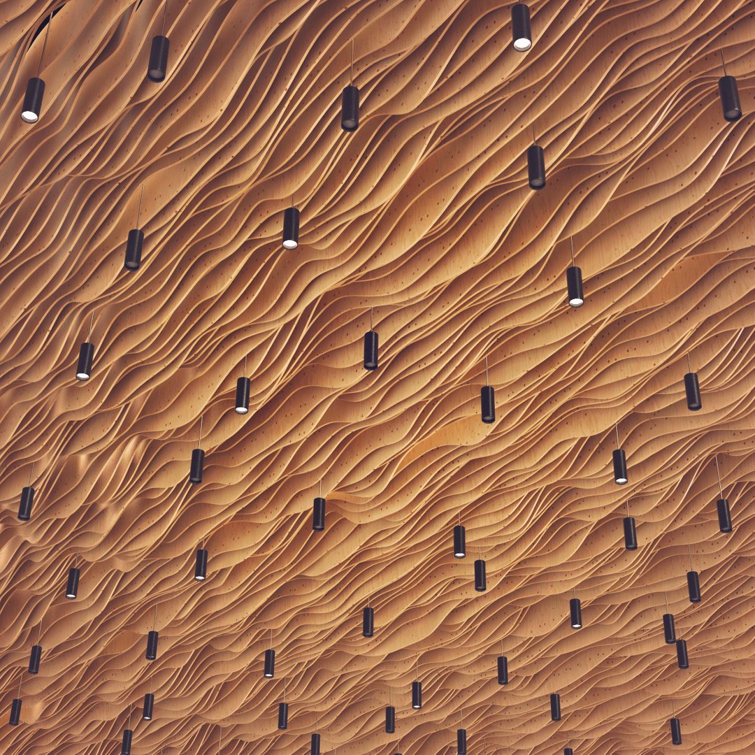 Parametric Wood Ceiling 3D Model - TurboSquid 1489186