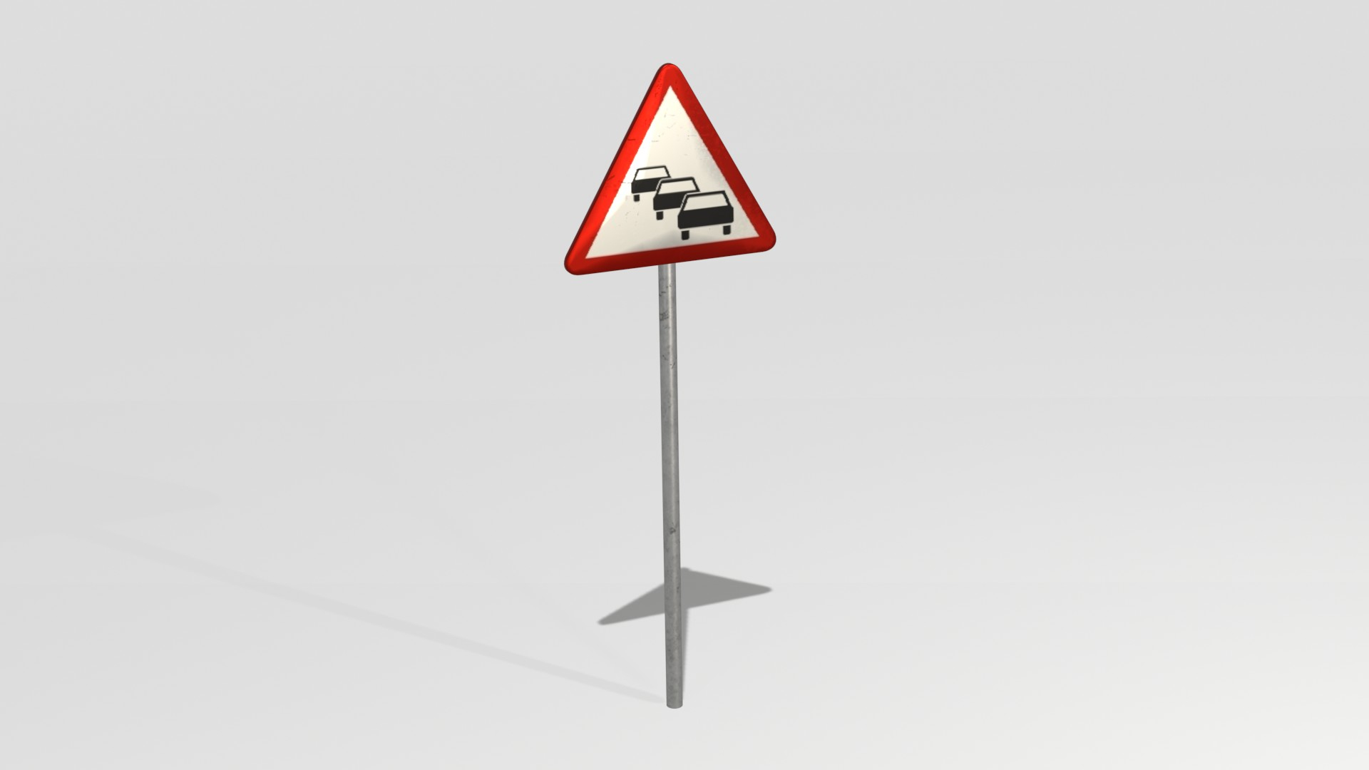 Traffic sign Traffic jam 3D - TurboSquid 2144291