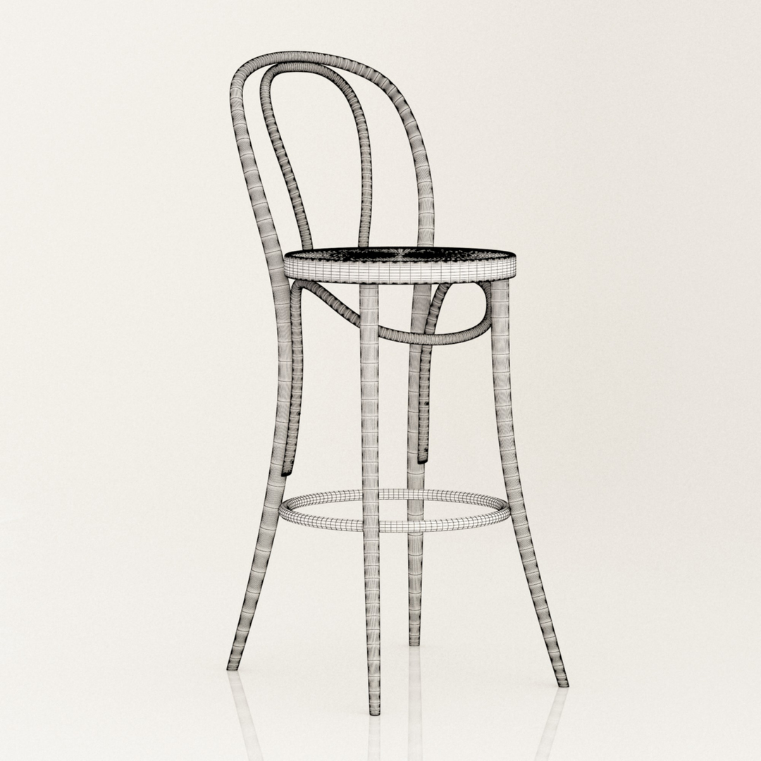 Free 3D 18 bar stool thonet - TurboSquid 1209579