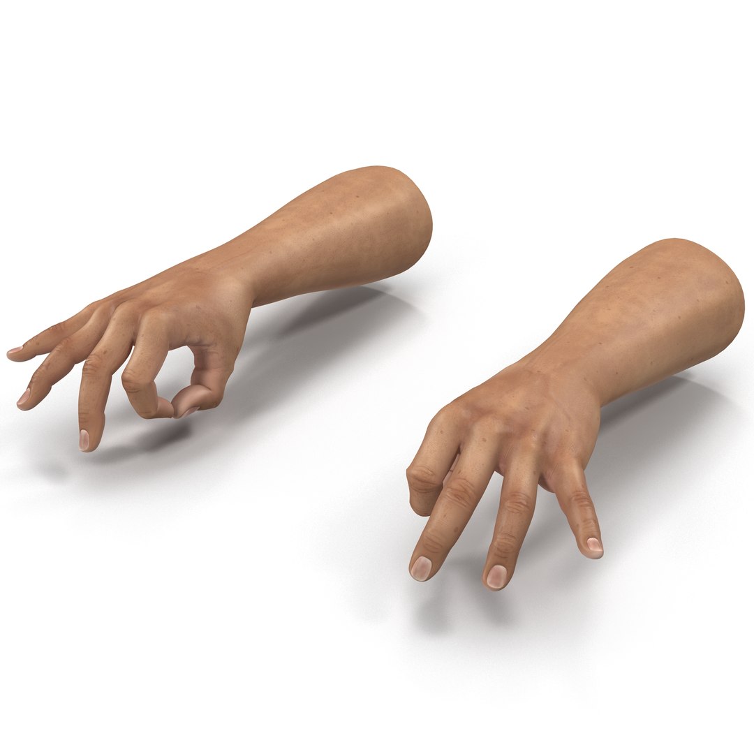 3ds Man Hands Pose 5
