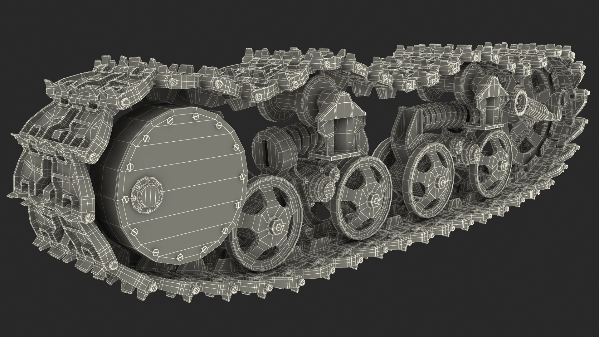 Old Caterpillar Track 3D Model - TurboSquid 1575169