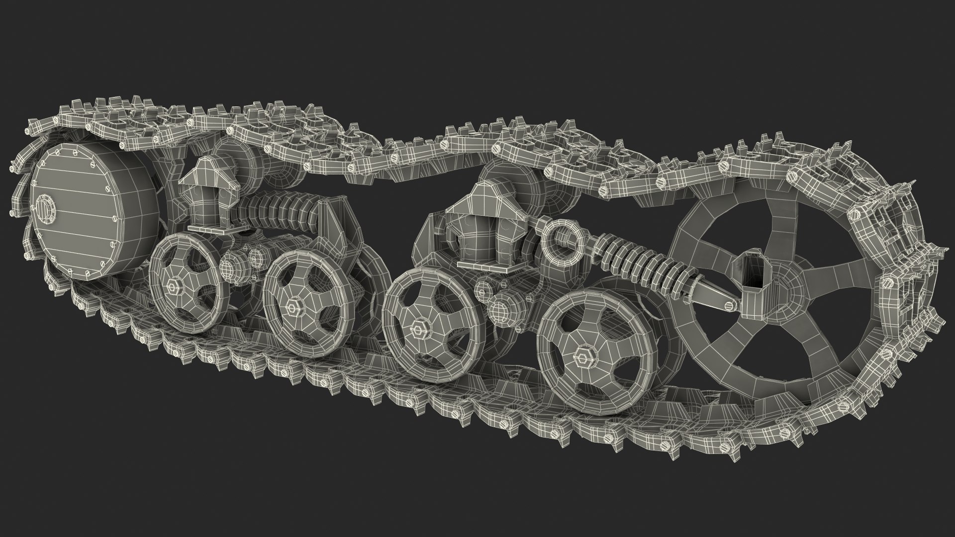 Old Caterpillar Track 3D Model - TurboSquid 1575169