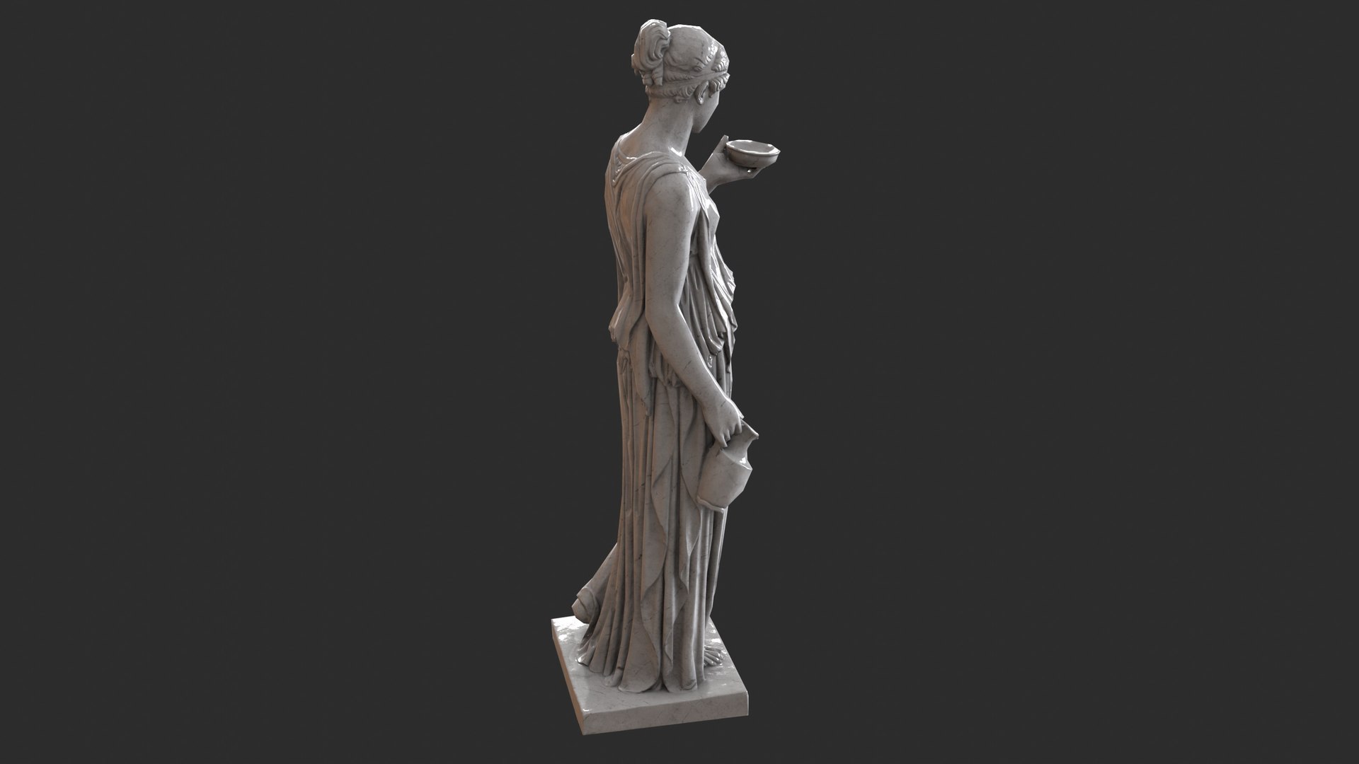 3D Hebe Statue - Marble - TurboSquid 2244554