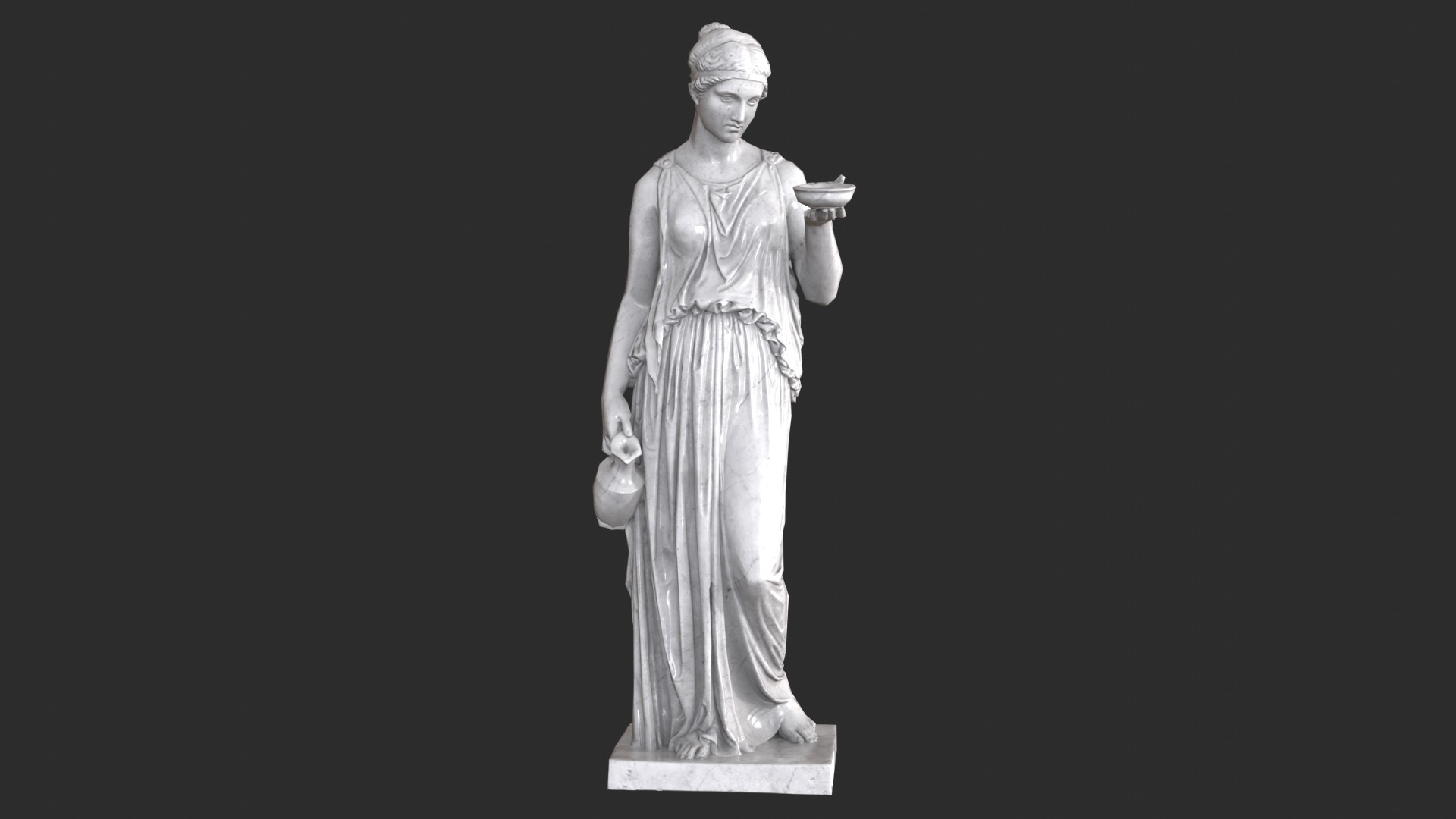 3D Hebe Statue - Marble - TurboSquid 2244554