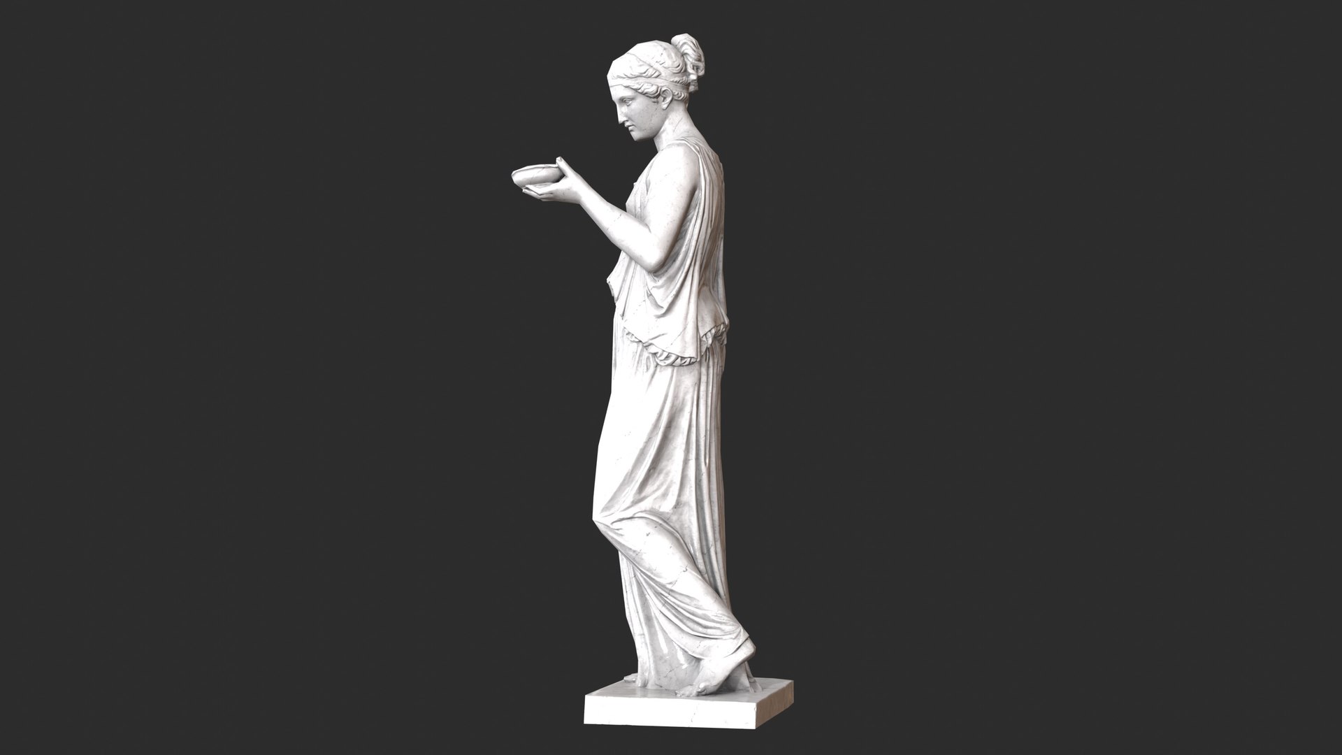 3D Hebe Statue - Marble - TurboSquid 2244554