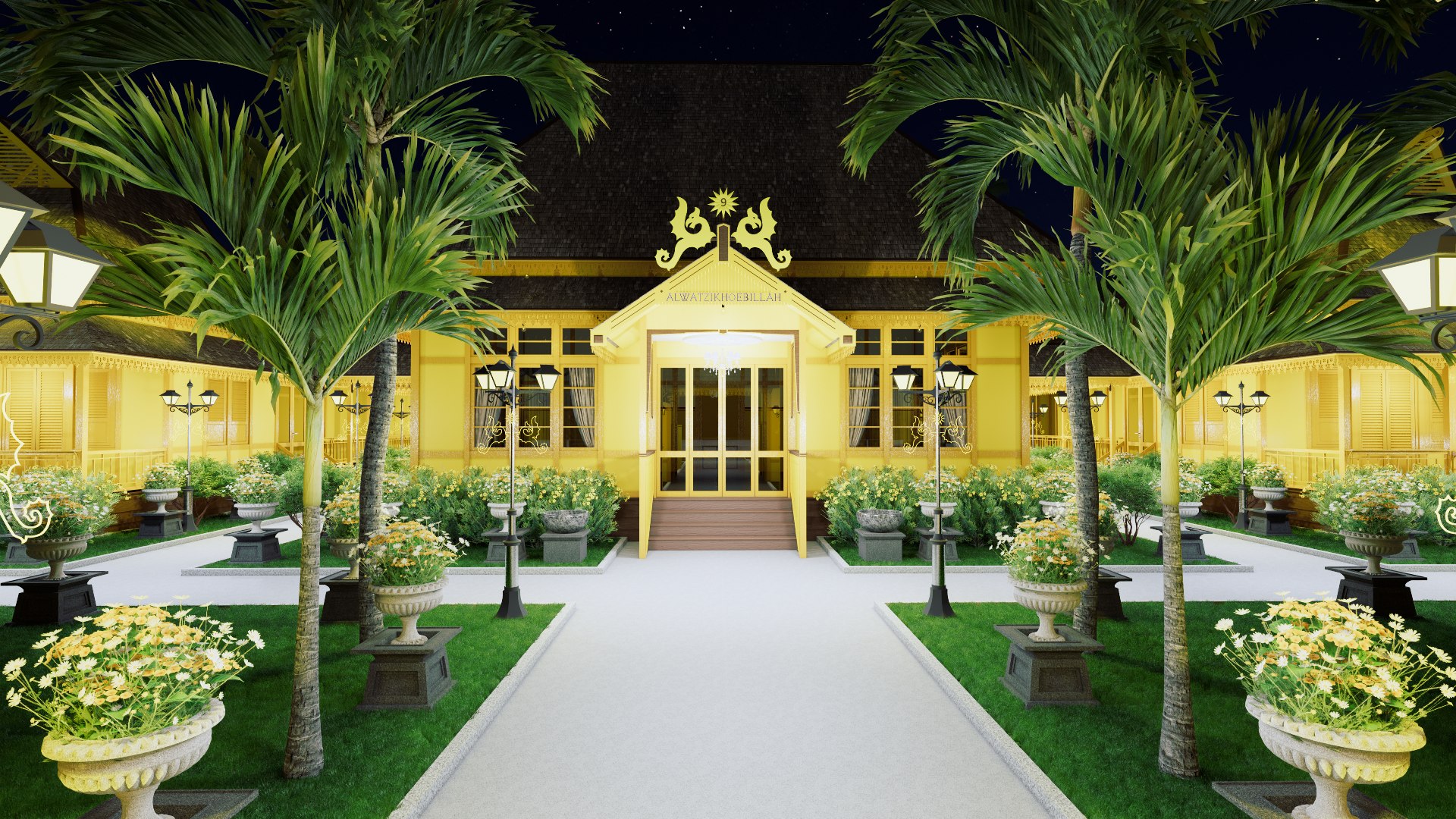 Sambas Sultan Palace 3D Model - TurboSquid 2396904