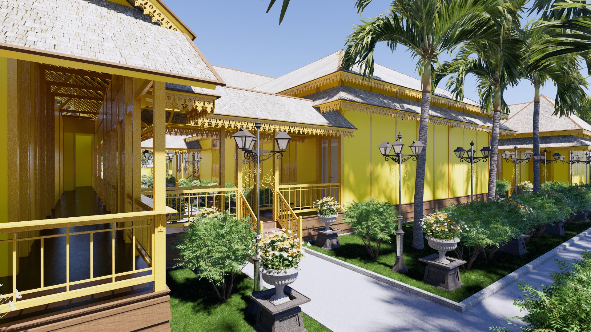 Sambas Sultan Palace 3D Model - TurboSquid 2396904