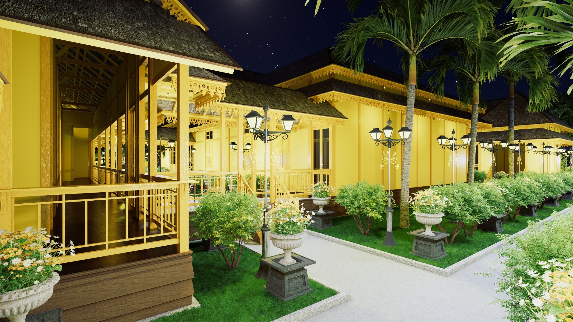 Sambas Sultan Palace 3D Model - TurboSquid 2396904