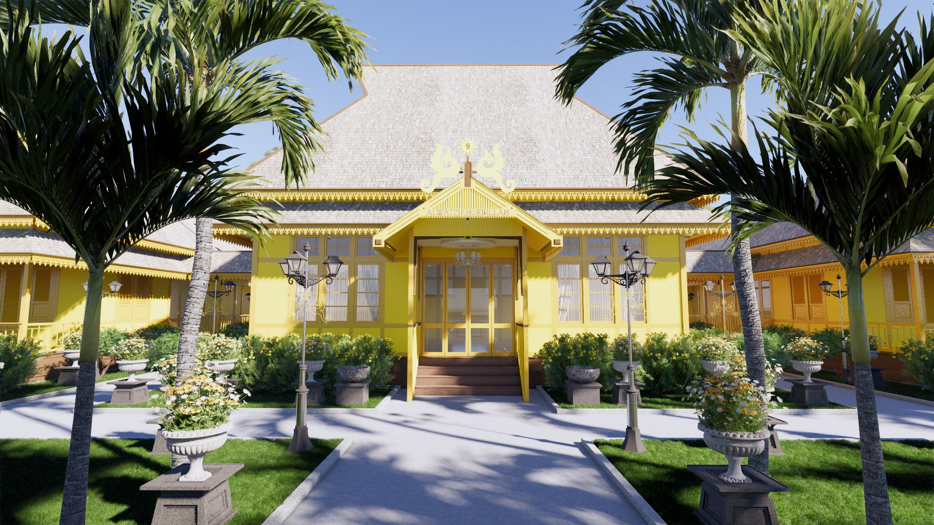 Sambas Sultan Palace 3D Model - TurboSquid 2396904