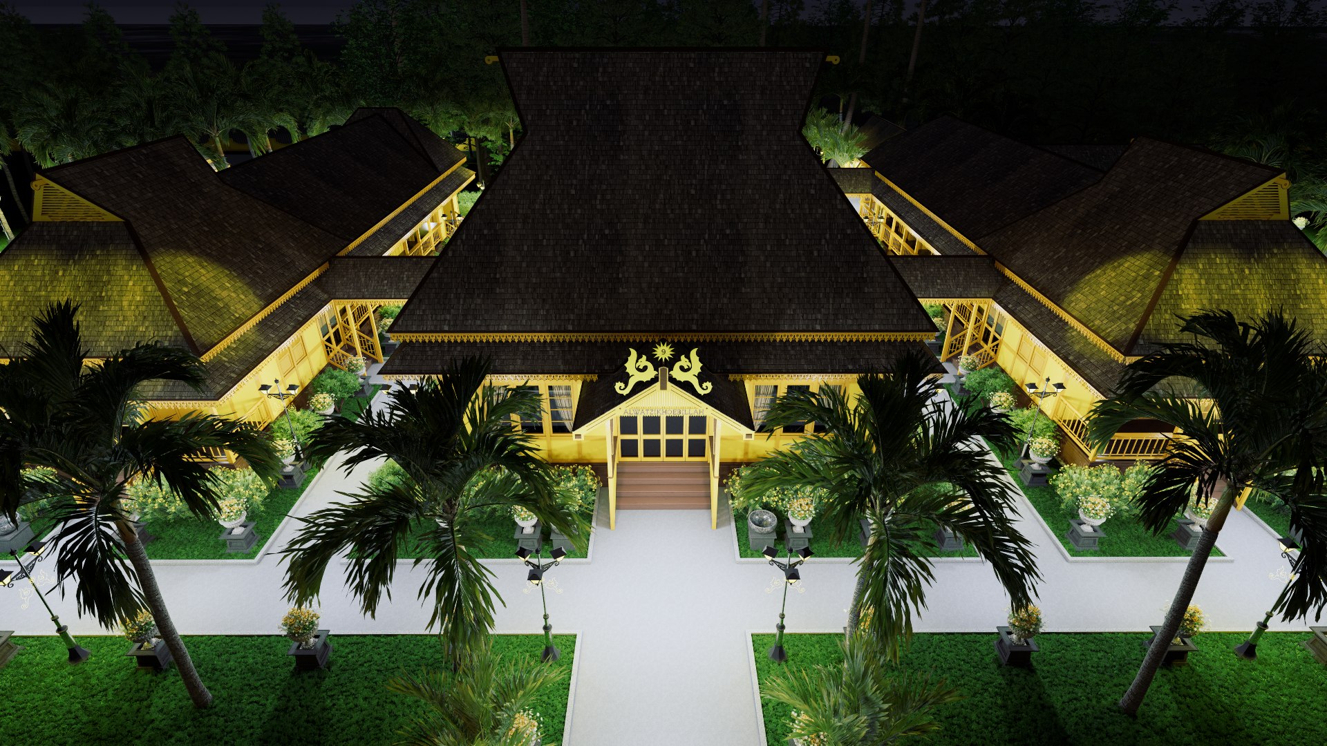Sambas Sultan Palace 3D Model - TurboSquid 2396904