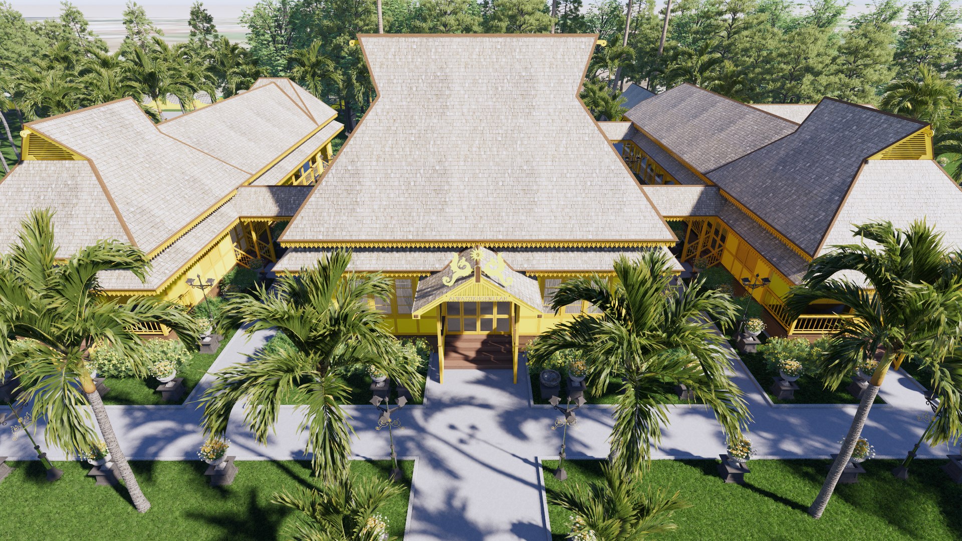 Sambas Sultan Palace 3D Model - TurboSquid 2396904