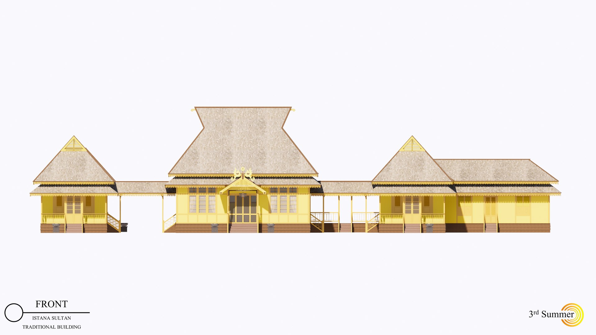 Sambas Sultan Palace 3D Model - TurboSquid 2396904