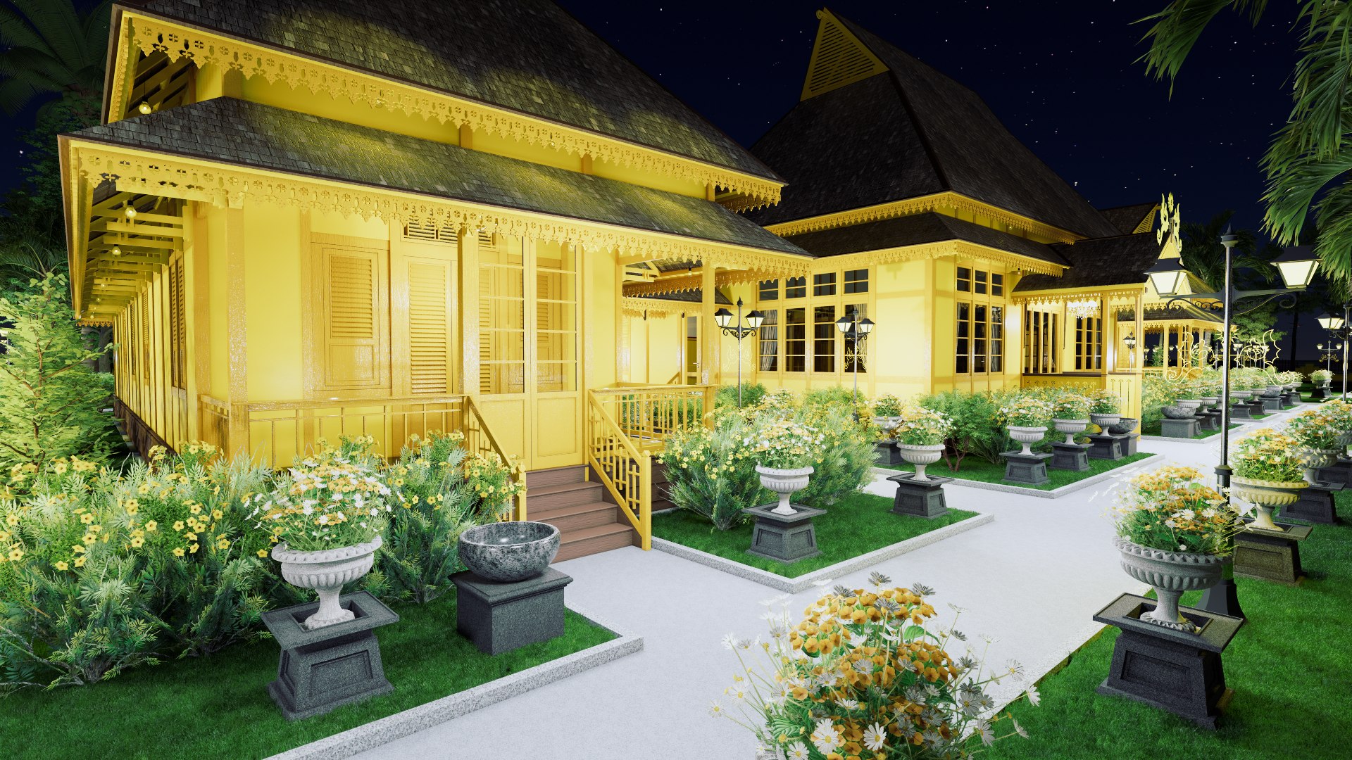 Sambas Sultan Palace 3D Model - TurboSquid 2396904