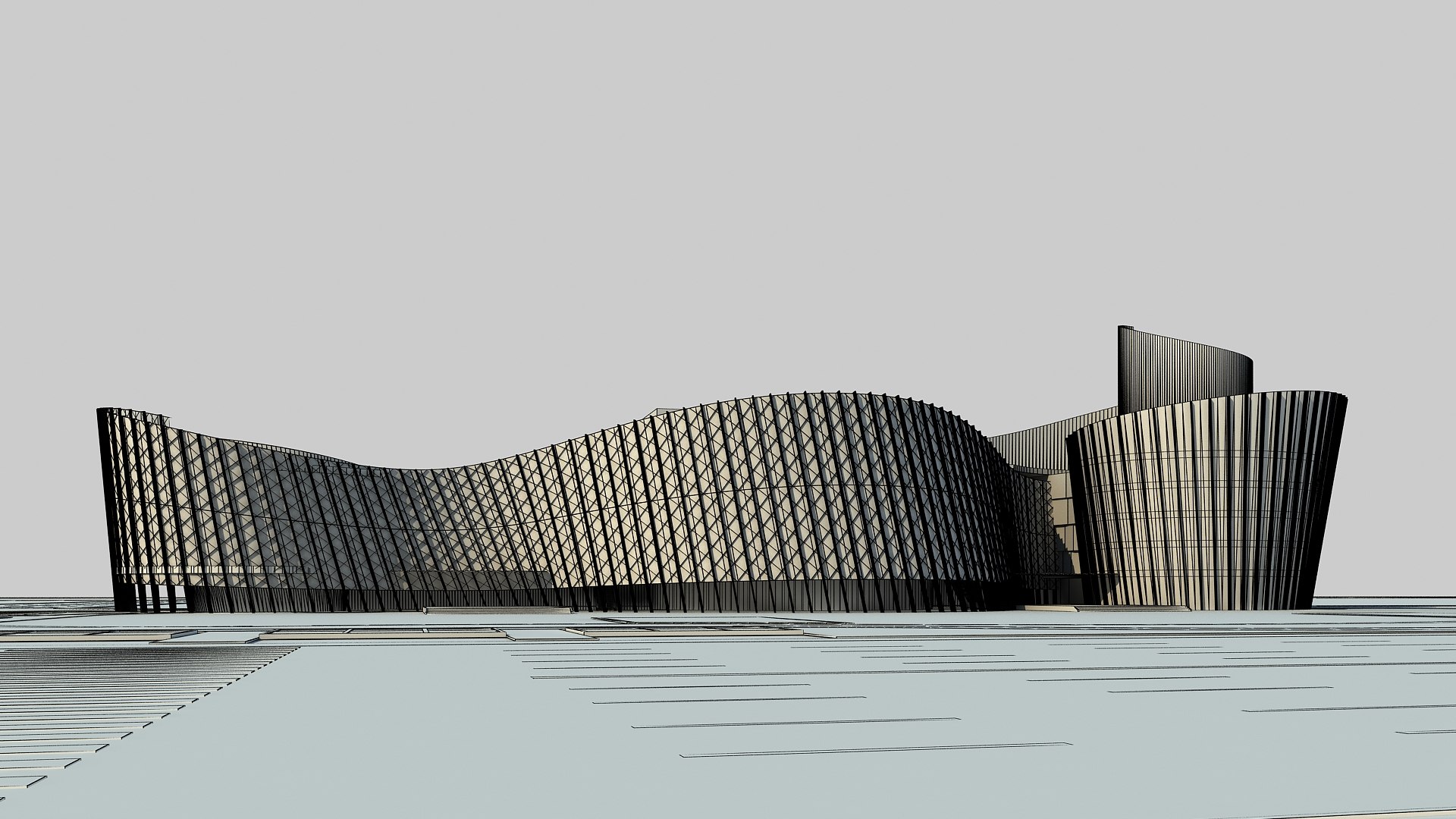 3D Building Modern Model - TurboSquid 1682348