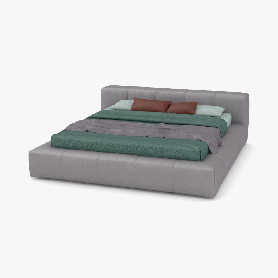 modelo 3d Cama Pixel Saba Italia - TurboSquid 2148275