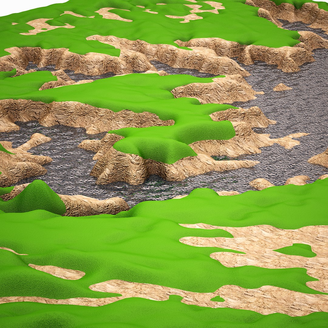 3d Mountain Highpoly Model