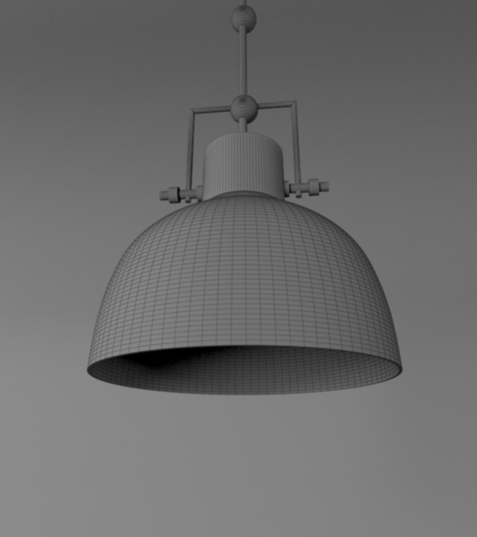 3d model vintage light