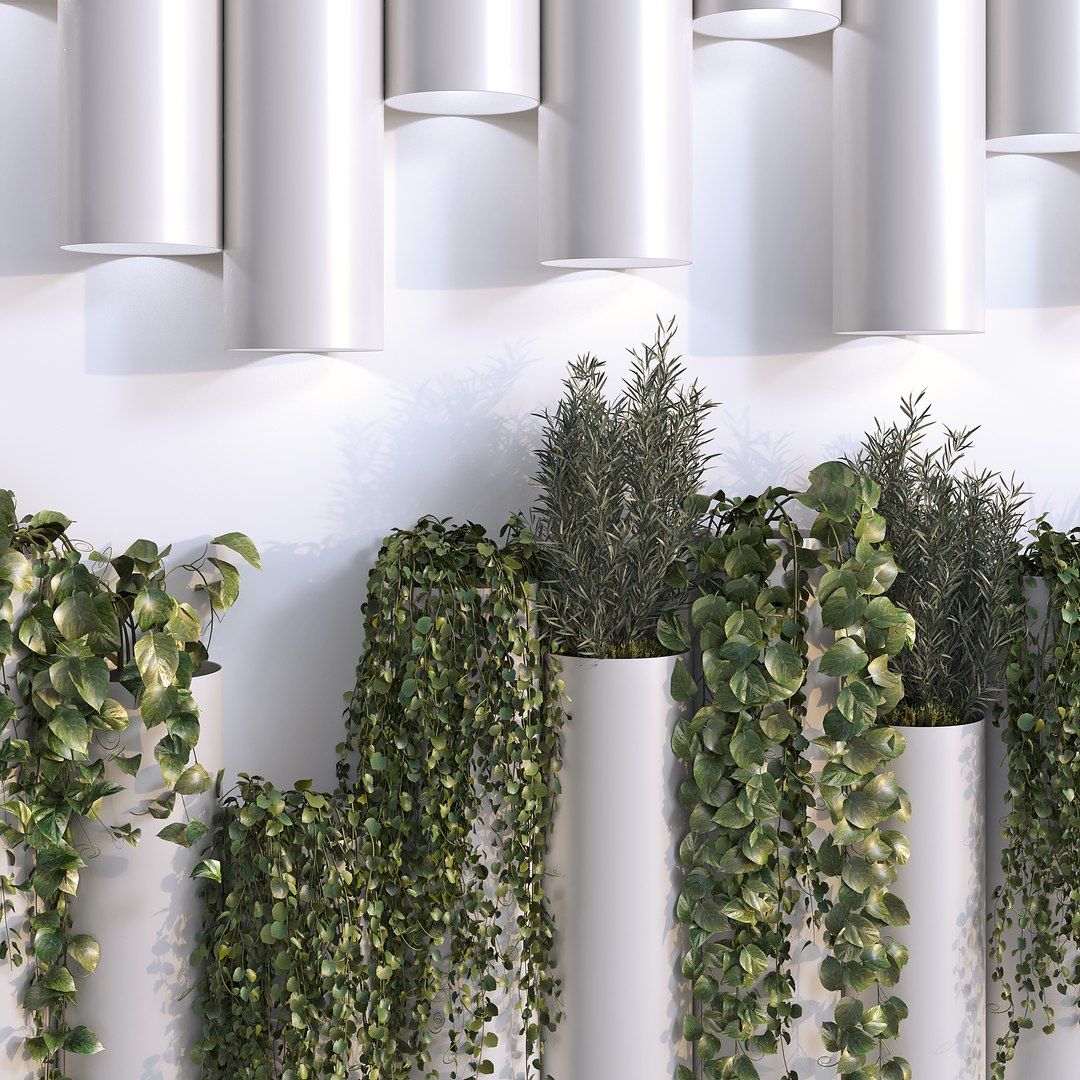 3D Decorative Plant Cylinders - TurboSquid 2067903