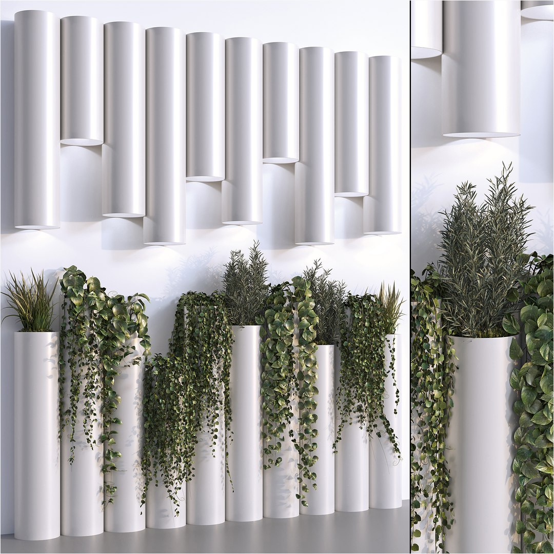 3D Decorative Plant Cylinders - TurboSquid 2067903