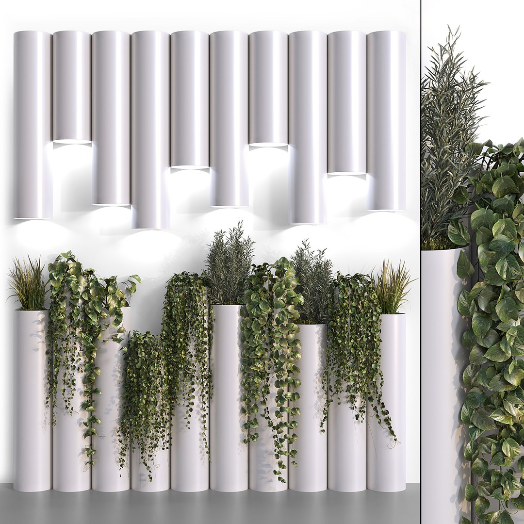 3D Decorative Plant Cylinders - TurboSquid 2067903