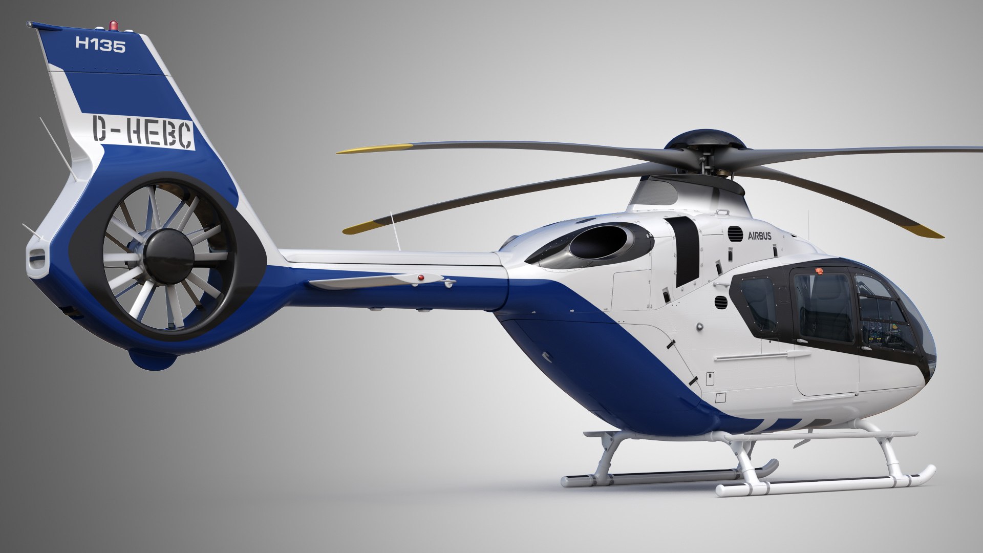 3D airbus helicopter h135 eurocopter ec135 - TurboSquid 1349555