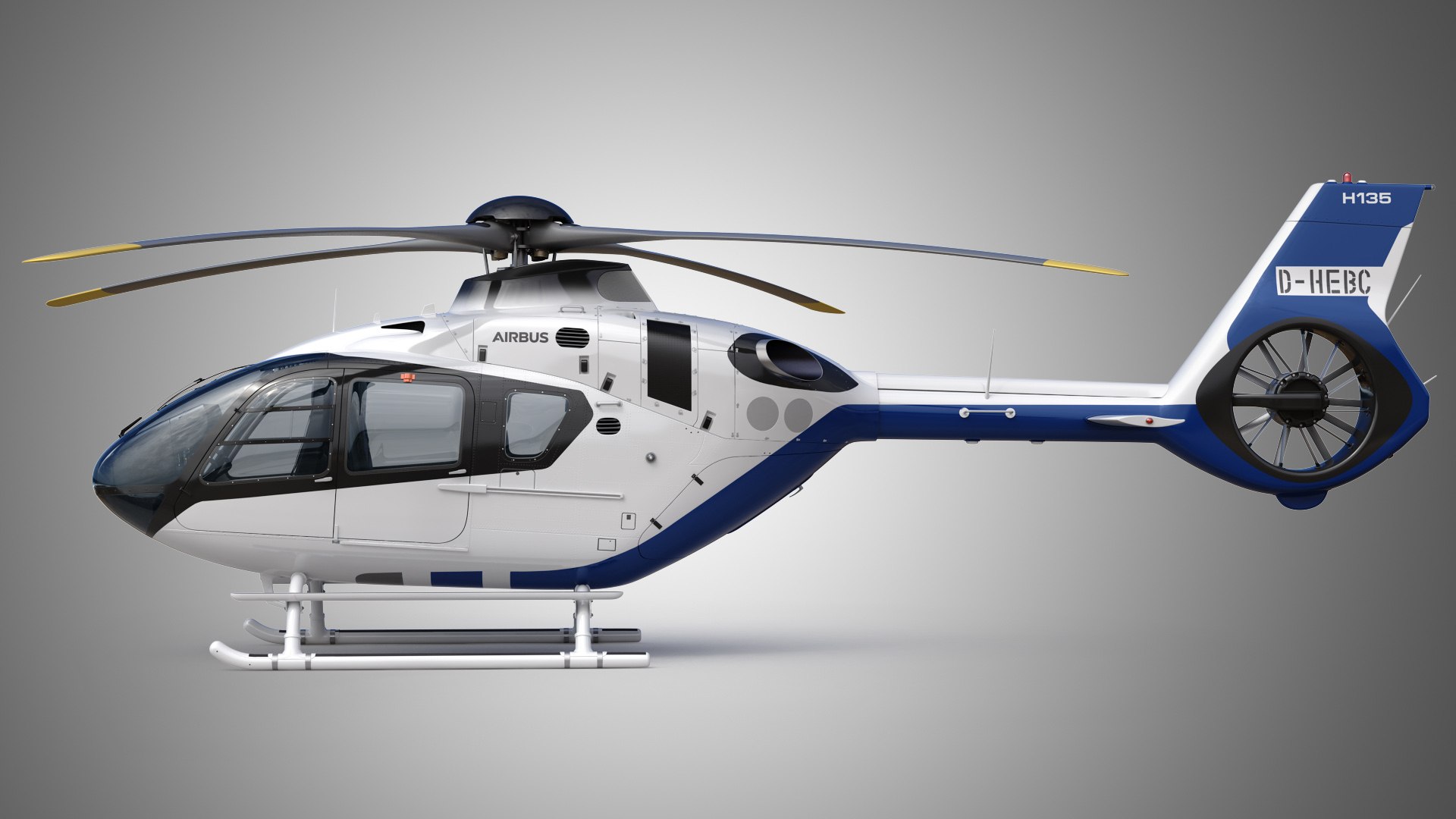 3D airbus helicopter h135 eurocopter ec135 - TurboSquid 1349555