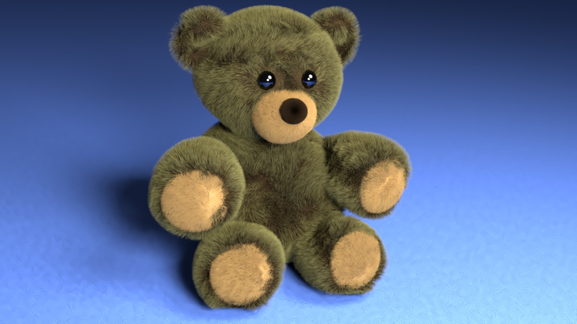 3D Fuzzy Stuffed Bear Model - TurboSquid 1219826