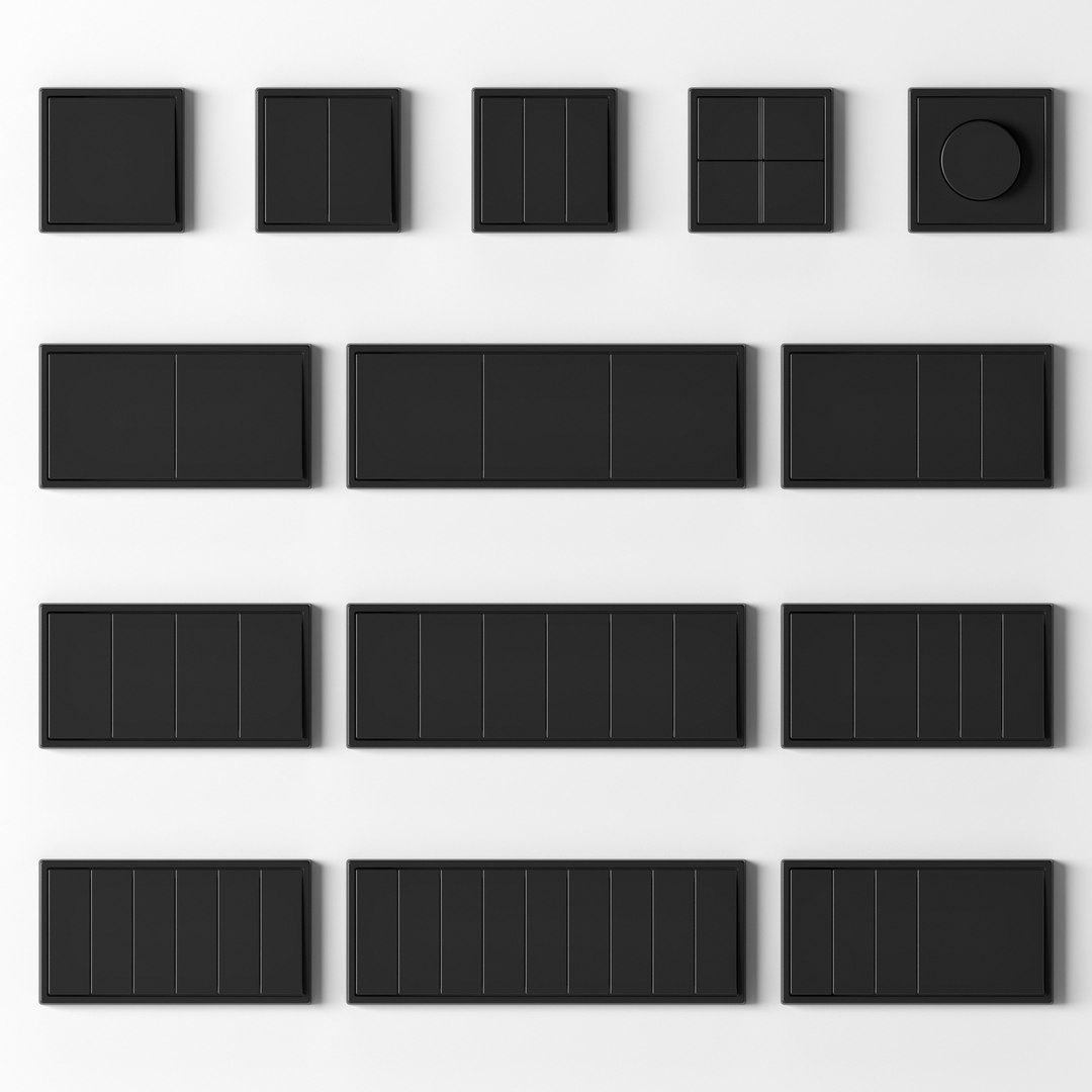 3D JUNG LS 990 Switches And Sockets Kit 79 - TurboSquid 1990654