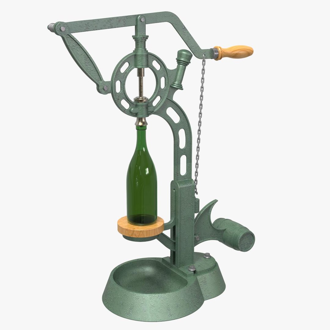 Cast Irone Wine Corker 3D model - TurboSquid 1927892