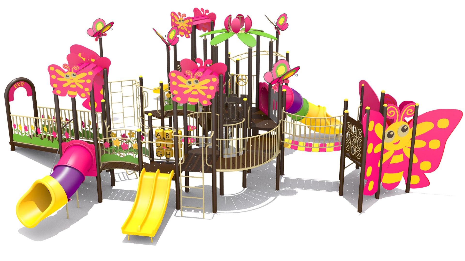 3D Model Butterfly Playground - TurboSquid 1756140
