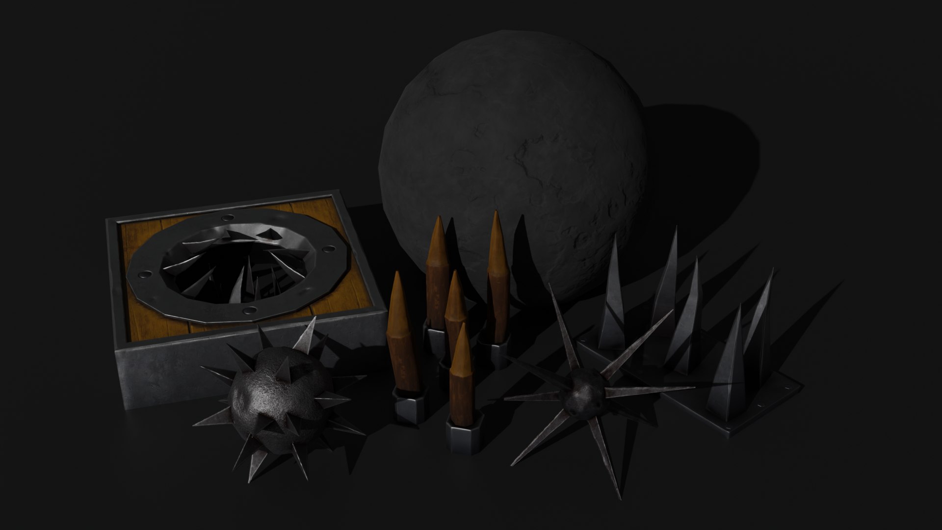 3D Stylized Traps model - TurboSquid 1942814