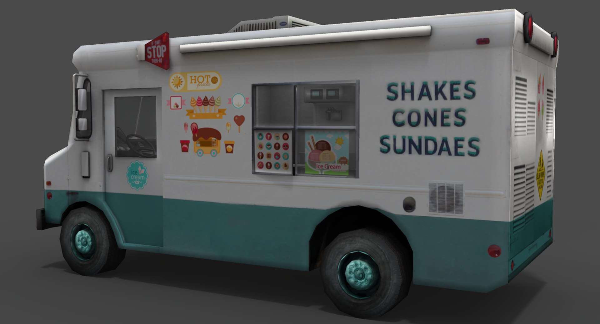 3d Model Ice Cream Truck