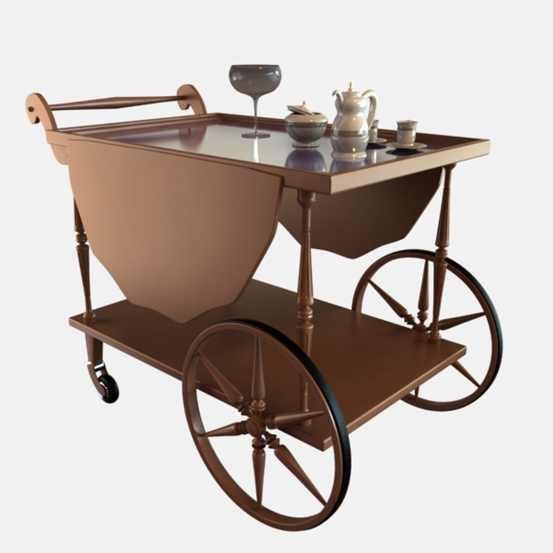 3d model table tea car