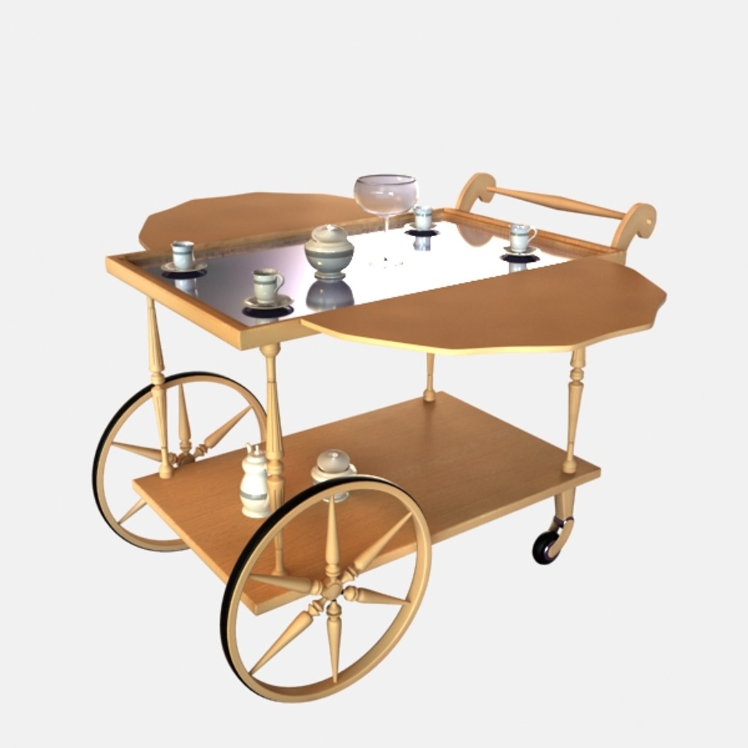 3d Model Table Tea Car