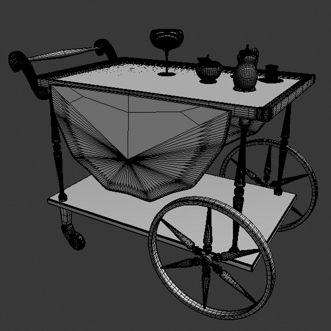 3d Model Table Tea Car