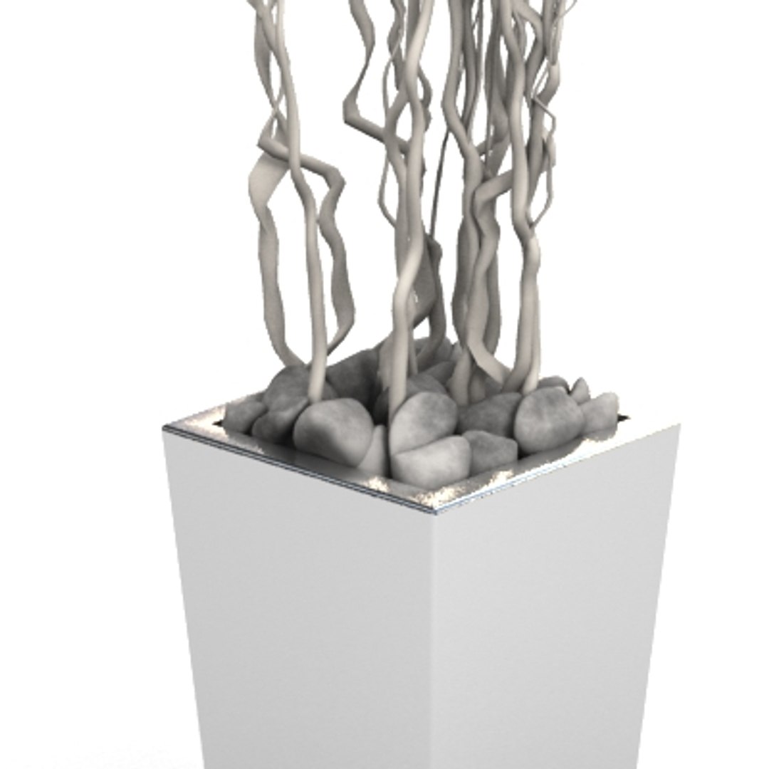 3d Contorted Willow Model