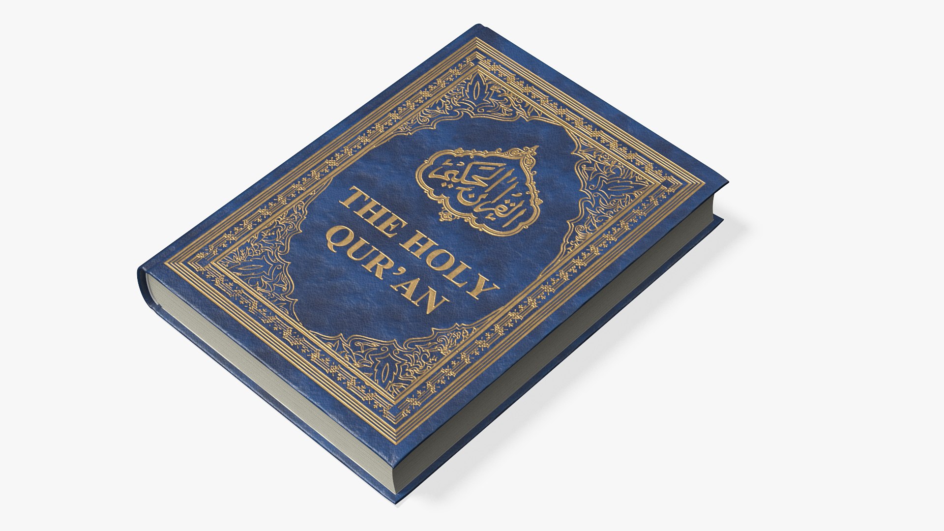3D Holy Quran Blue Closed - TurboSquid 2268599