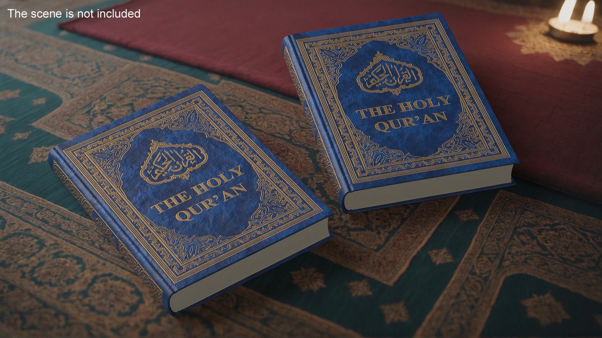 3D Holy Quran Blue Closed - TurboSquid 2268599