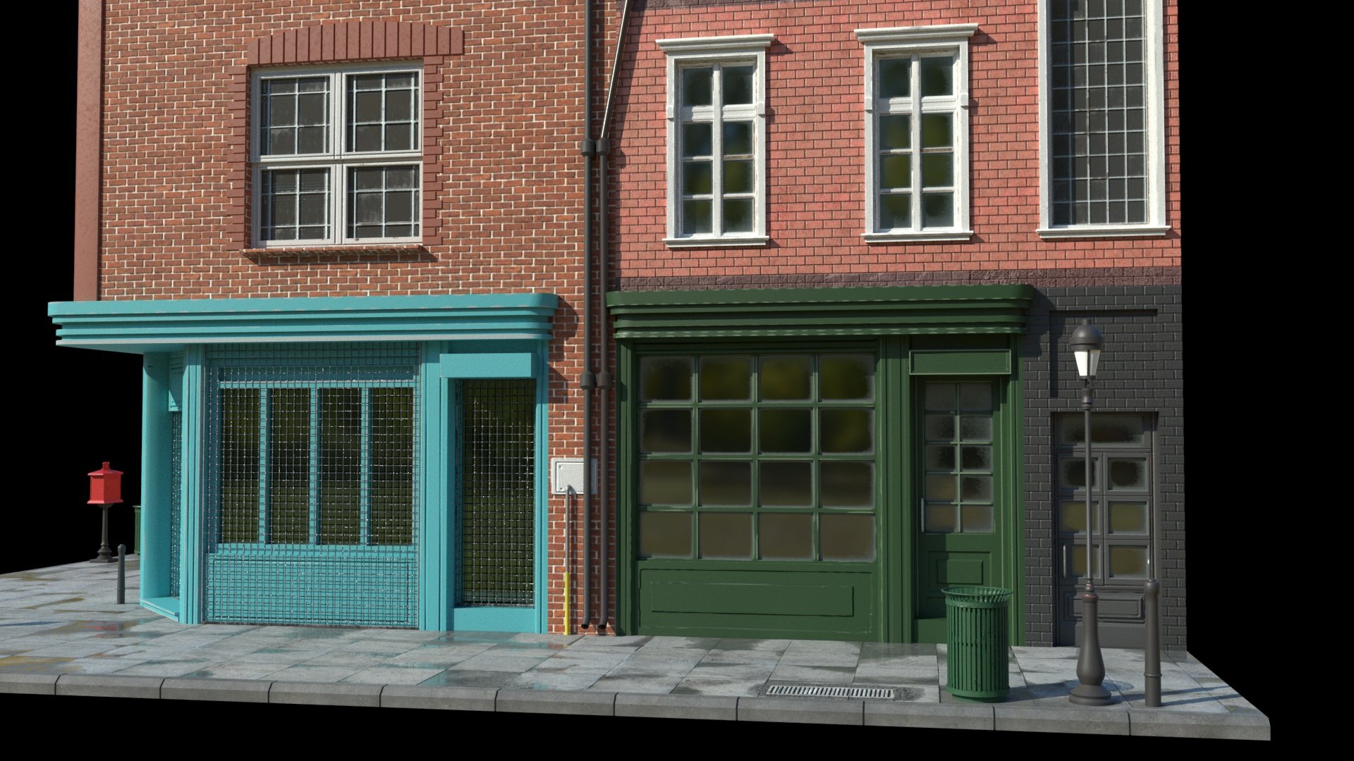 3D Small Street scene model - TurboSquid 1803534