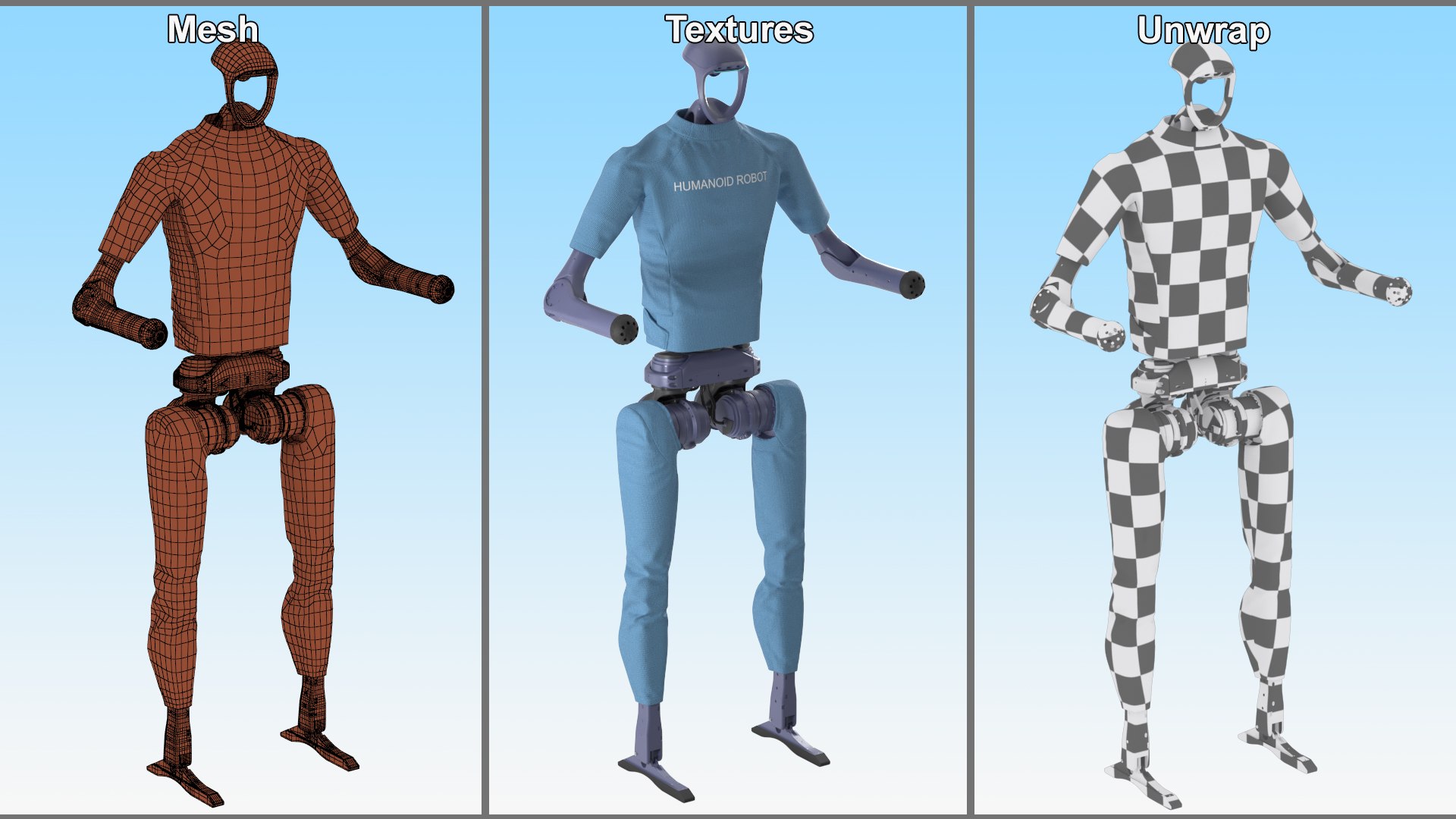 Autonomous Humanoid Robot Rigged For Maya 3D Model - TurboSquid 2341369