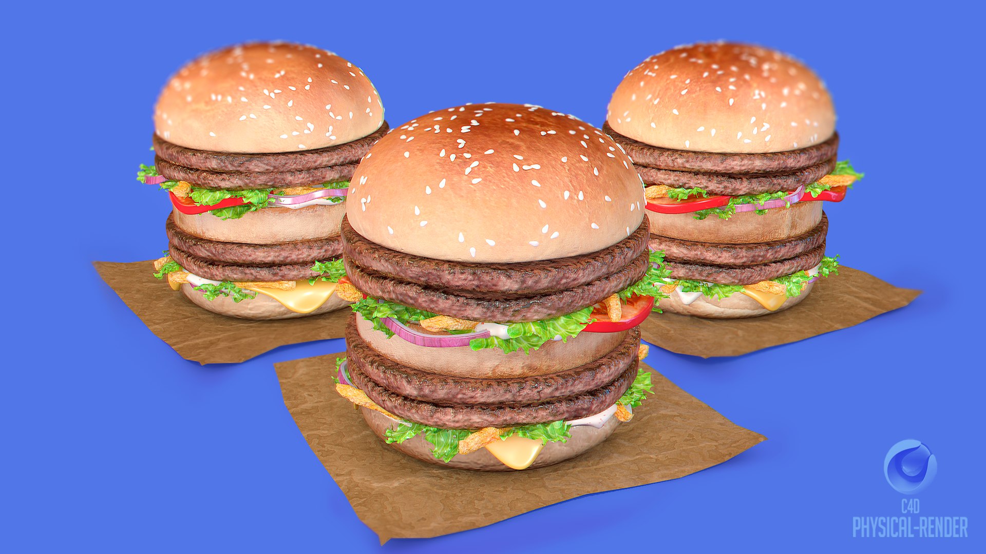 Burger Tower - Double 3D - TurboSquid 1460198