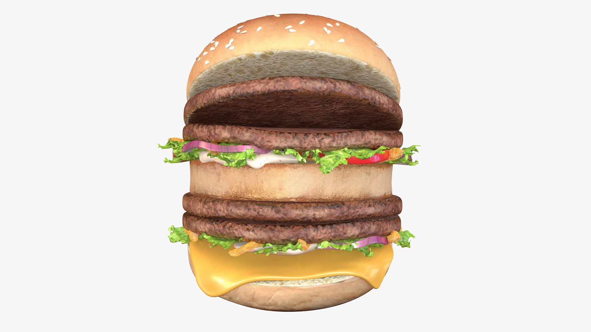 Burger Tower - Double 3D - TurboSquid 1460198